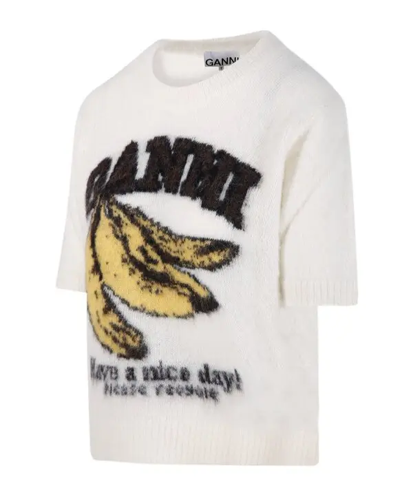 GANNI Graphic Knit T-shirt