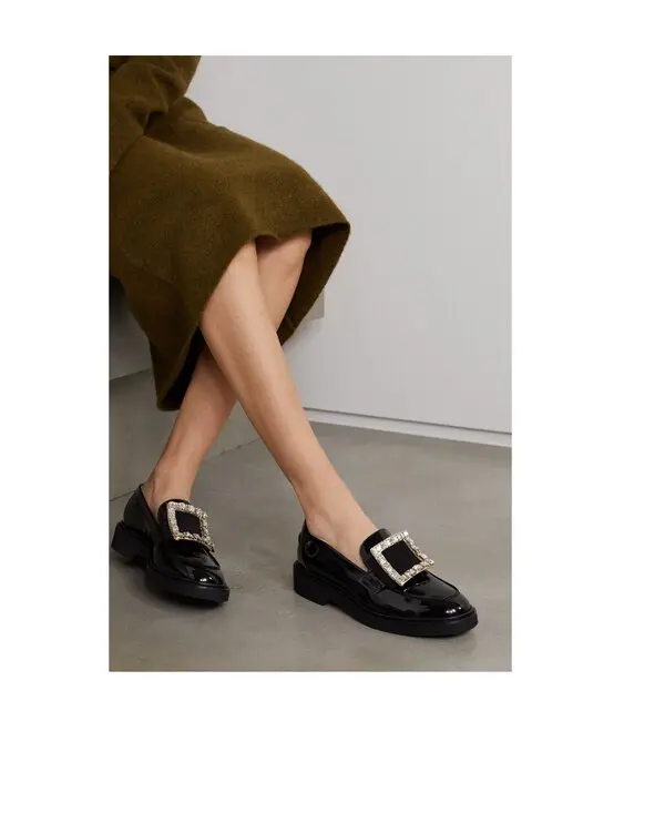ROGER VIVIER Embellished Slip-on Loafers