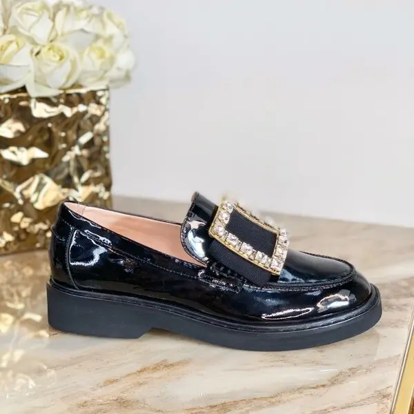 ROGER VIVIER Embellished Slip-on Loafers