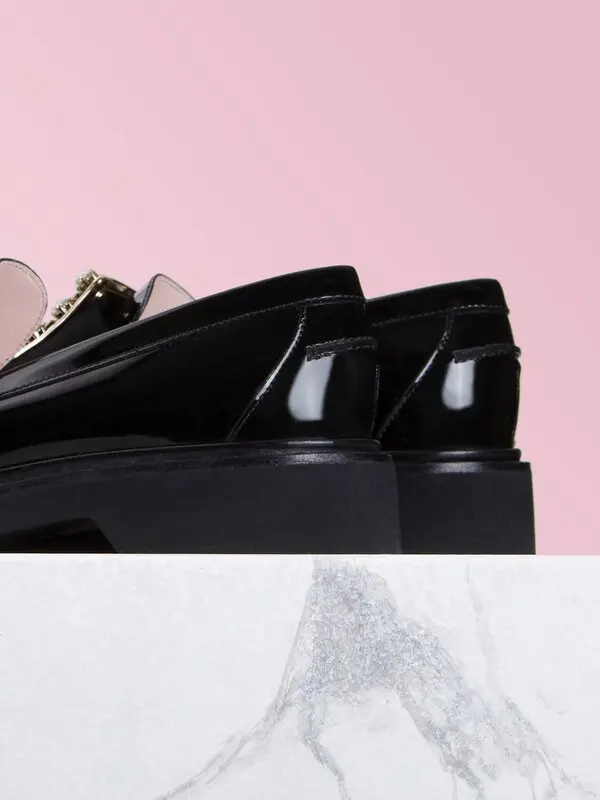 ROGER VIVIER Embellished Slip-on Loafers