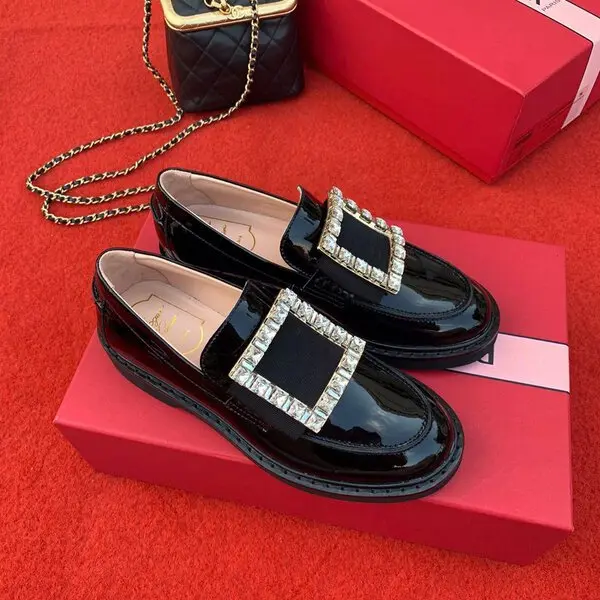 ROGER VIVIER Embellished Slip-on Loafers