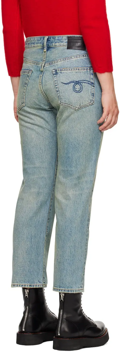 R13 Belt Loop Jeans - Gray