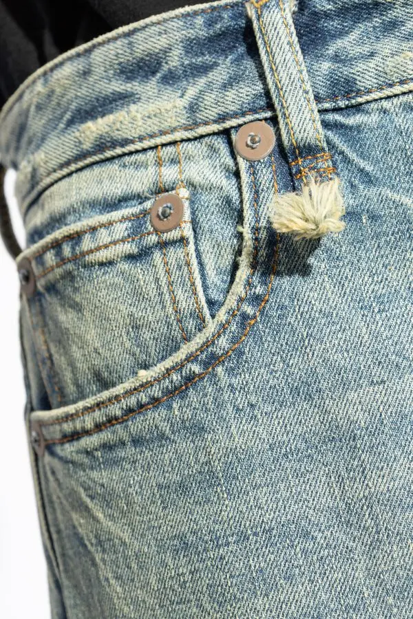 R13 Belt Loop Jeans - Gray