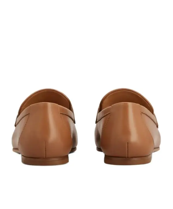 TOD'S Slip-on Loafers With Metal Detail - Brown