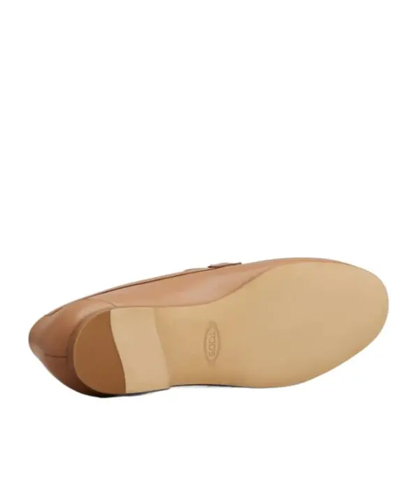 TOD'S Slip-on Loafers With Metal Detail - Brown