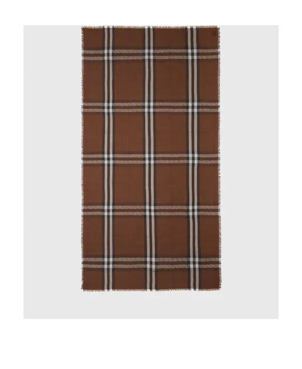 Burberry Monogram Check-print Scarf