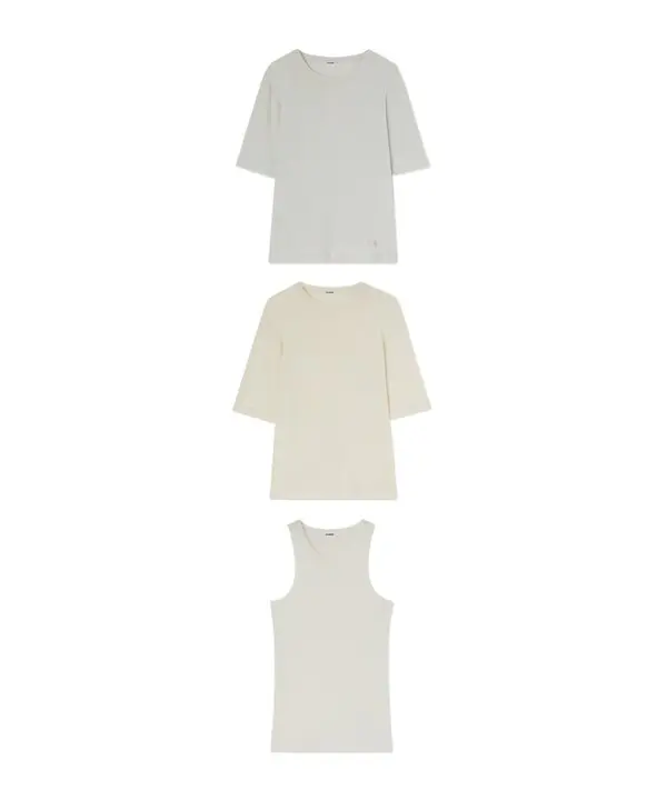 JIL SANDER 3 Pack Crewneck T-shirt