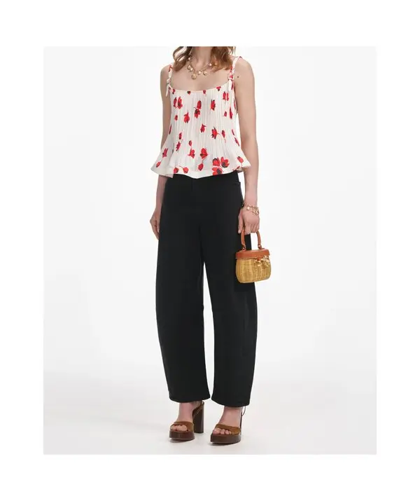 SELF-PORTRAIT High-rise Wide-leg Jeans