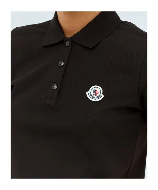 Moncler Logo Patch Short Sleeve Polo Shirt