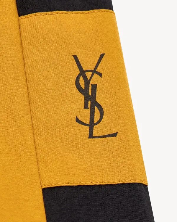 Saint Laurent Cassandre Color-block Bermuda Shorts