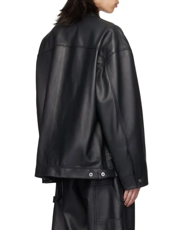 Bottega Veneta Leather Pocket Jacket