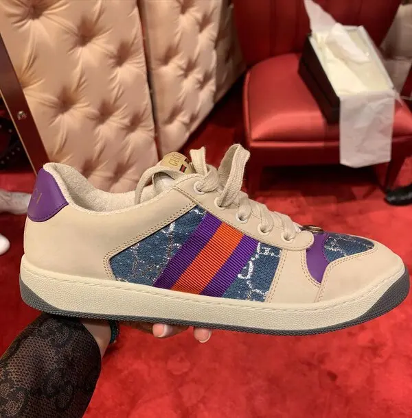 Gucci Screener Leather Sneakers