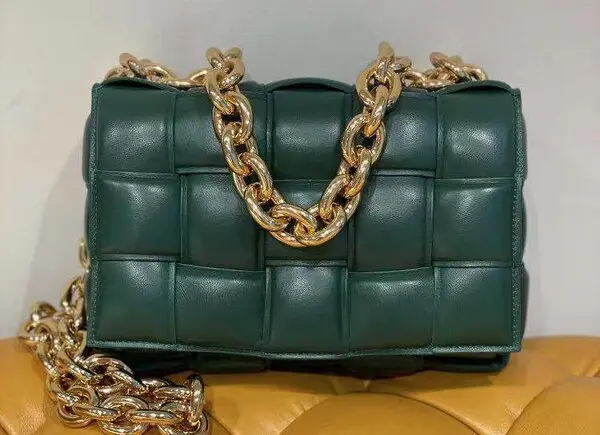 Bottega Veneta Chain Cassette Cross-body Bag - Green