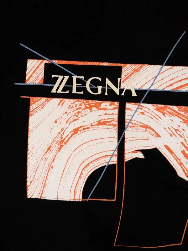 Zegna Graphic-print Short-sleeve T-shirt