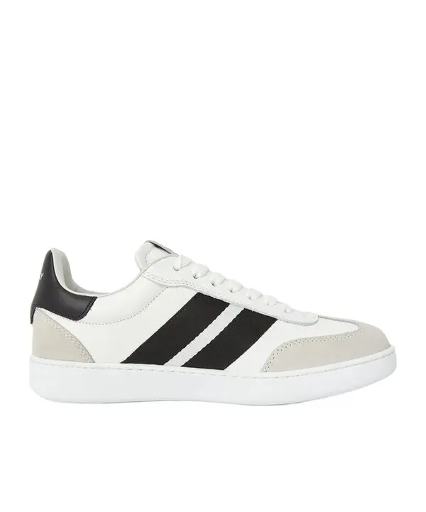 Bally Round Toe Lace-up Sneakers - White