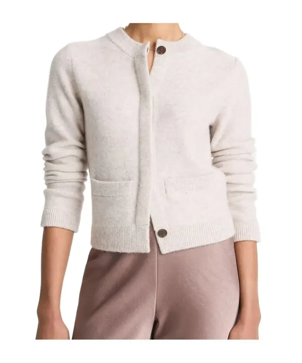 Vince Front-pocket Cardigan - Marble