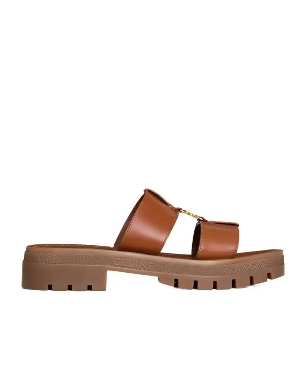 Celine Clea Mule In Calfskin