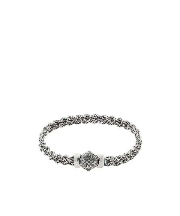 Emanuele Bicocchi Braided Sterling Chain Bracelet - Silver