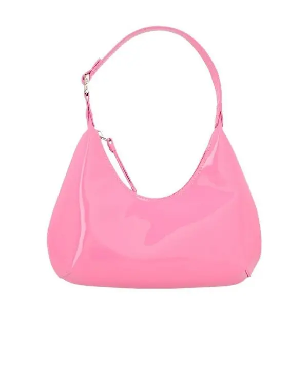 By Far Baby Amber Zipped Shoulder Bag - Pink