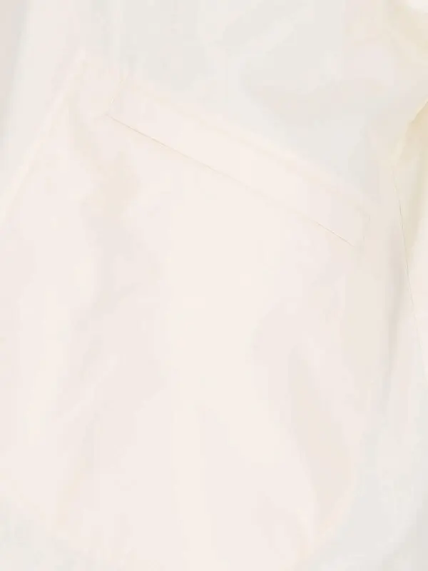 JIL SANDER Logo-printed Textured Casual Jacket - White