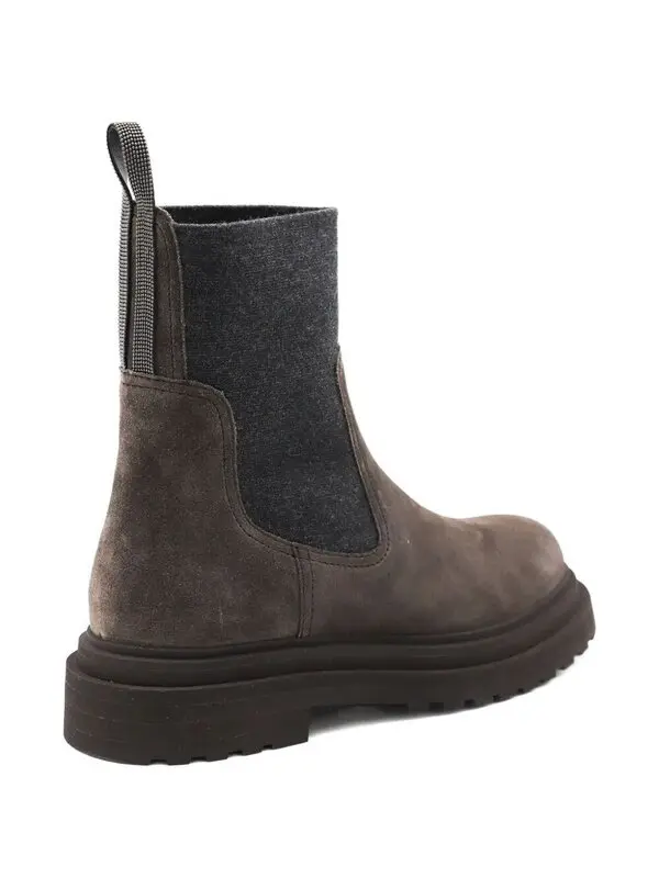 Brunello Cucinelli Round Toe Chelsea Boots