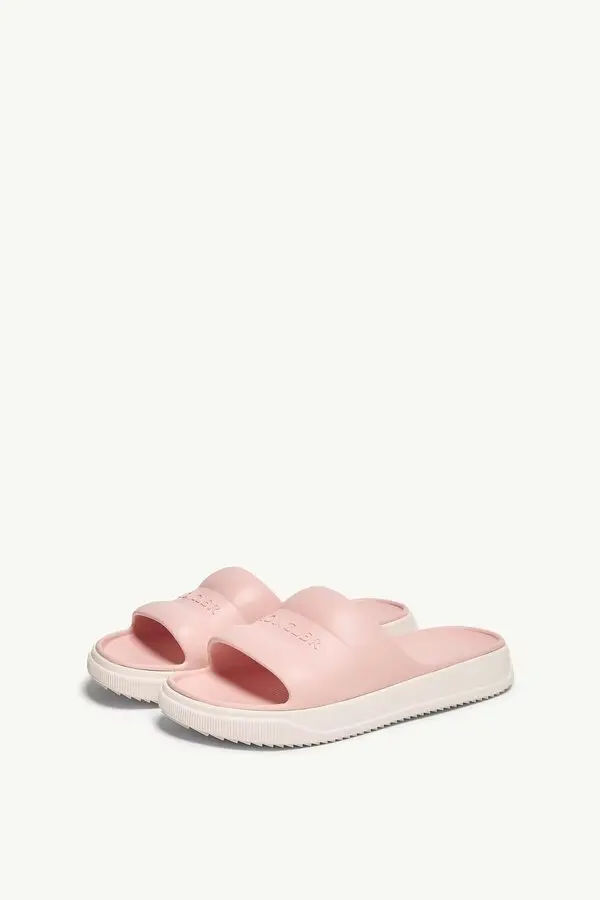 Moncler Logo Slide Sandals - Pink