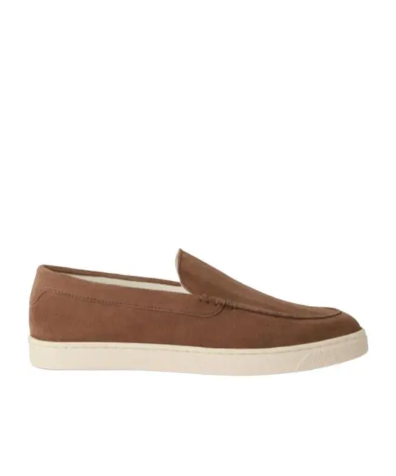 Brunello Cucinelli Round Toe Slip-on Loafers