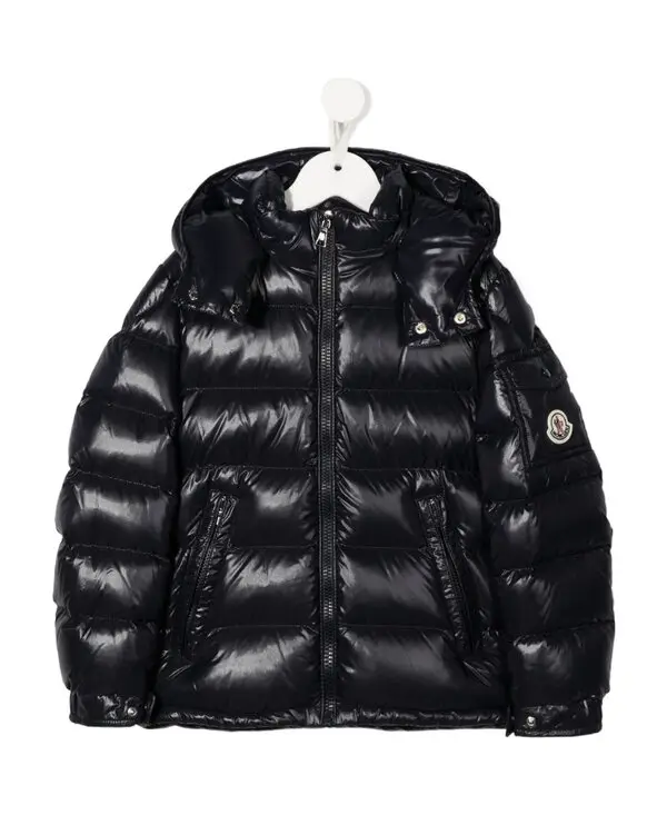 Moncler Quilted Puffer Jacket With Removable Hood - Black