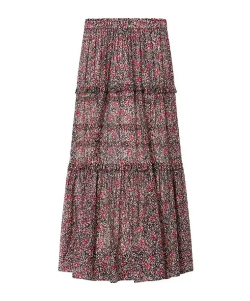 Isabel Marant Étoile Volomia Tiered Maxi Skirt