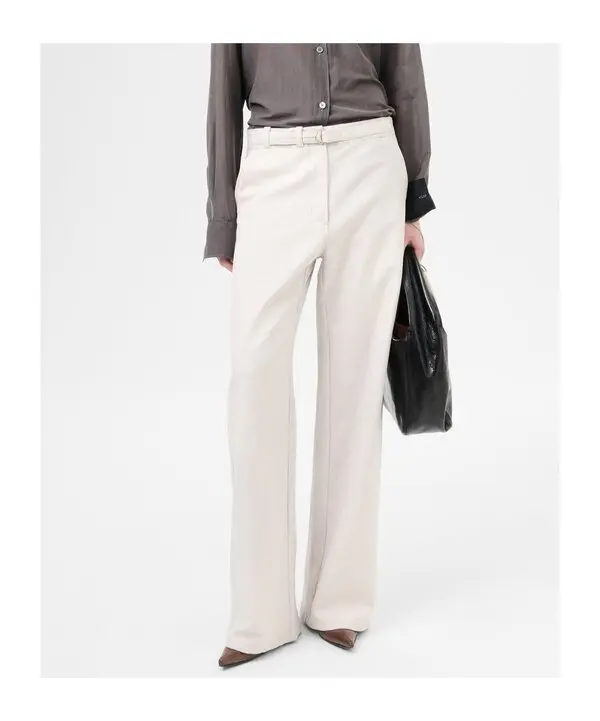 Our Legacy Wide Leg Trousers With D-ring Belt