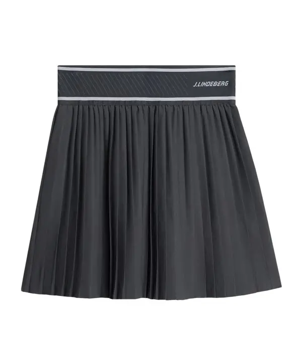 J. Lindeberg Pleated Midi Skirt - Asphalt