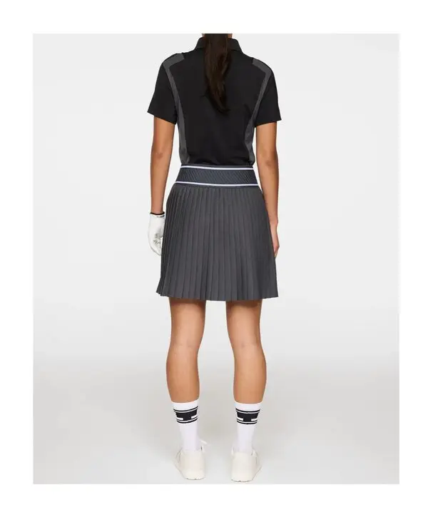 J. Lindeberg Pleated Midi Skirt - Asphalt