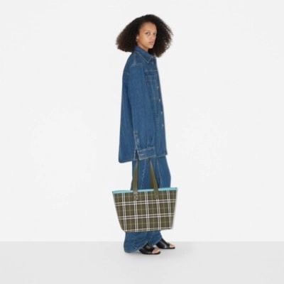 Burberry Vintage Checked Top Handle Bag