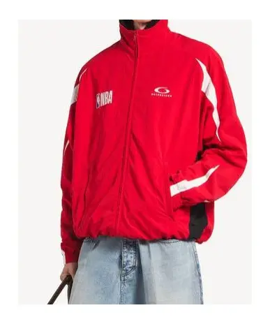 Balenciaga Nba Logo Track Jacket - Red
