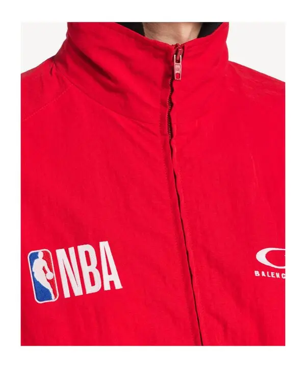 Balenciaga Nba Logo Track Jacket - Red
