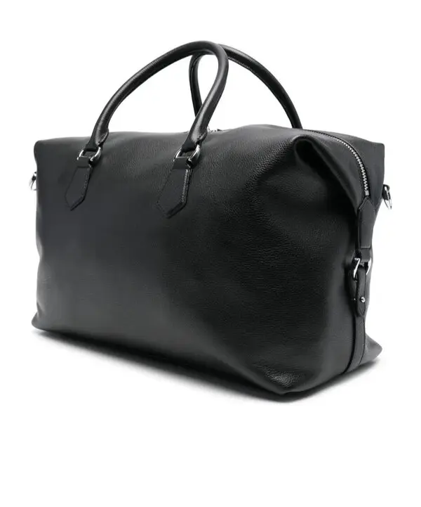 Polo Ralph Lauren Logo Patch Zip-up Duffle Bag - Black