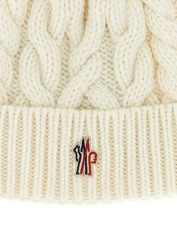 Moncler Wool Beanie - Nude