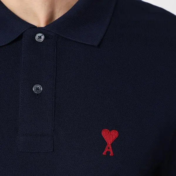 AMI Paris Short-sleeved Polo Shirt
