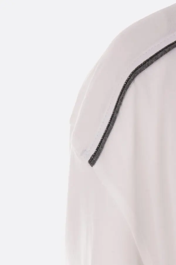 Brunello Cucinelli Monili Embroidered Crewneck T-shirt