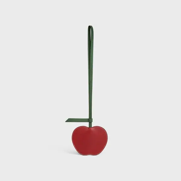 Celine Apple Keyring In Smooth Lambskin