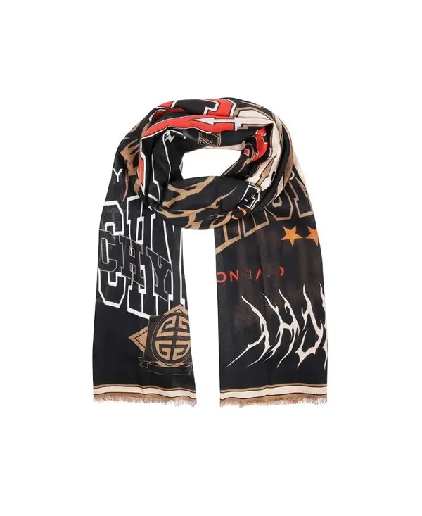 Givenchy Logo Scarf - Black