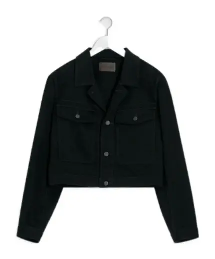 LEMAIRE Long Sleeve Denim Jacket - Black