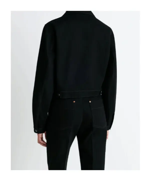 LEMAIRE Long Sleeve Denim Jacket - Black