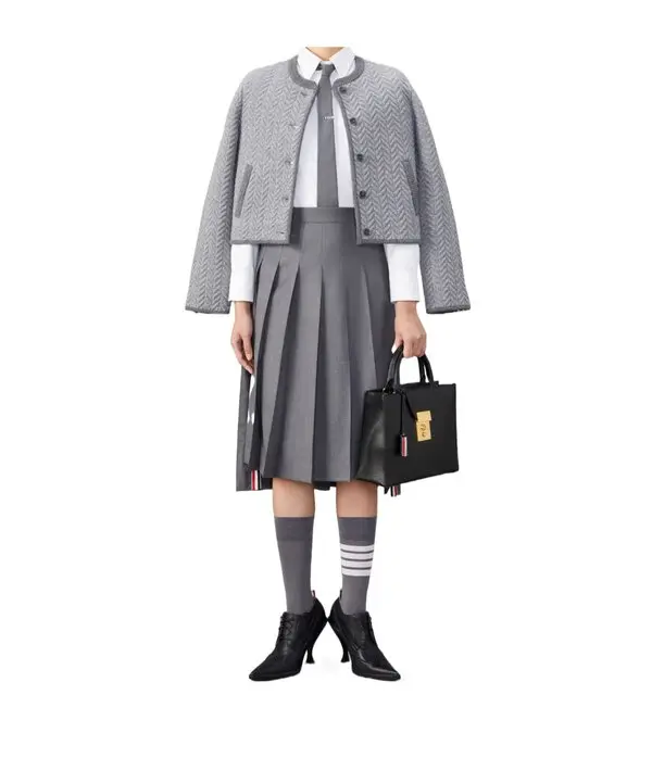 Thom Browne Herringbone 3d-knit Cardigan