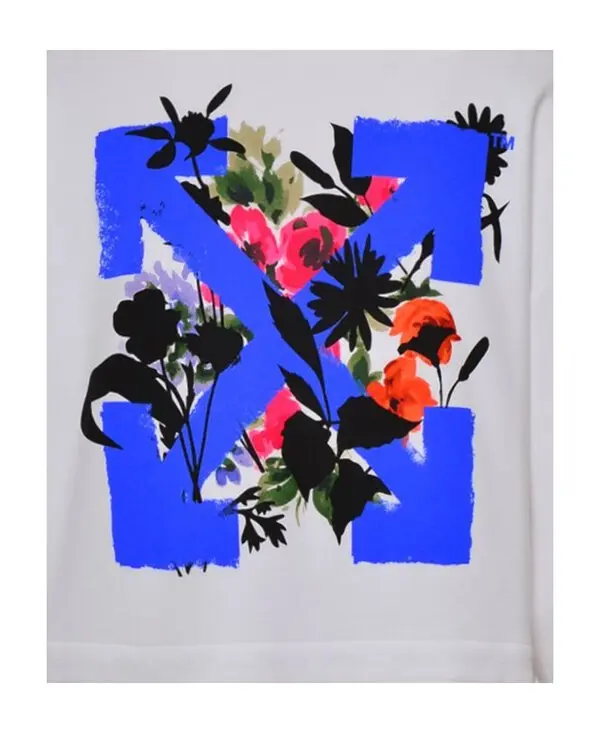 Off-White Floral Arrows T-shirt Dress