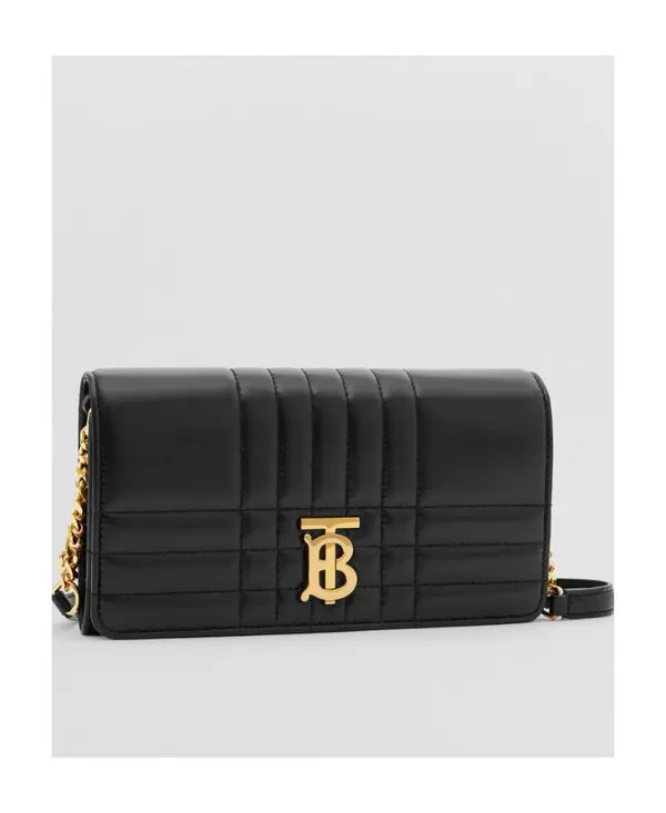 Burberry Lola Logo Plaque Chained Wallet