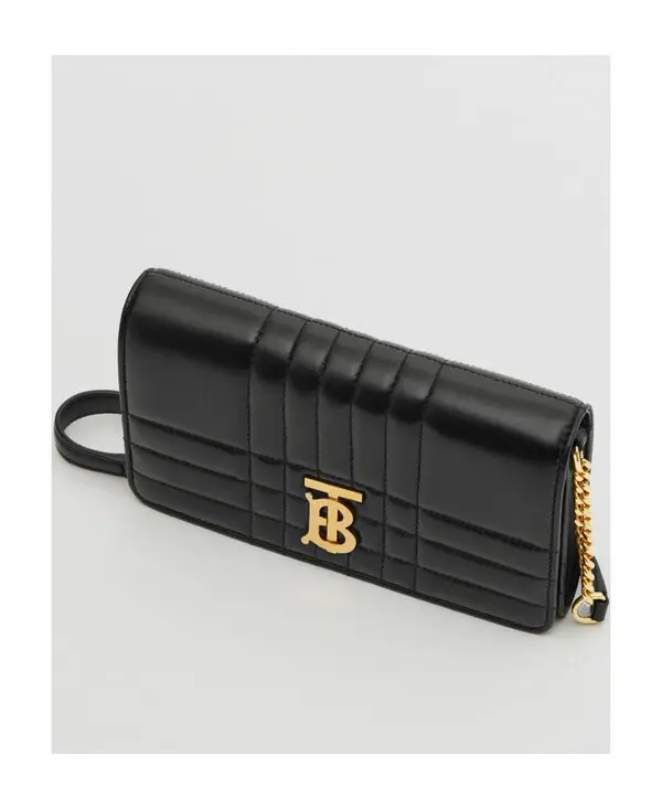 Burberry Lola Logo Plaque Chained Wallet