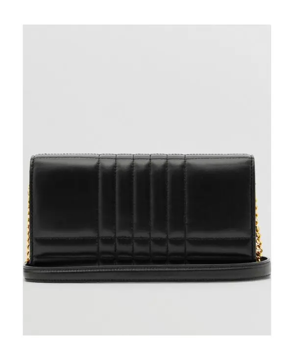 Burberry Lola Logo Plaque Chained Wallet