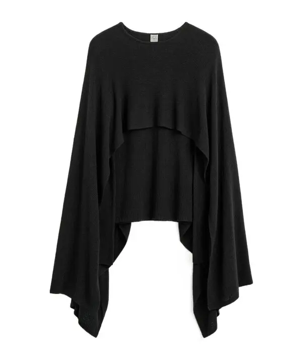 TOTEME Cape-design Sweater - Black