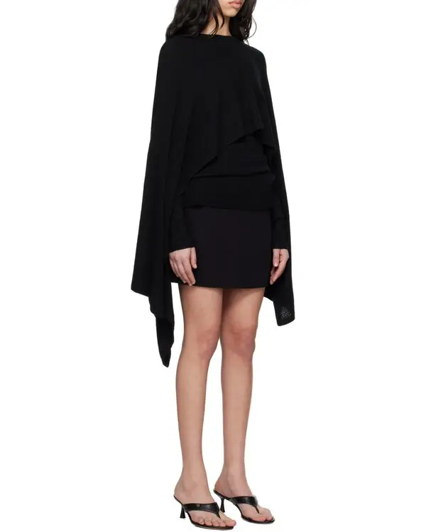 TOTEME Cape-design Sweater - Black